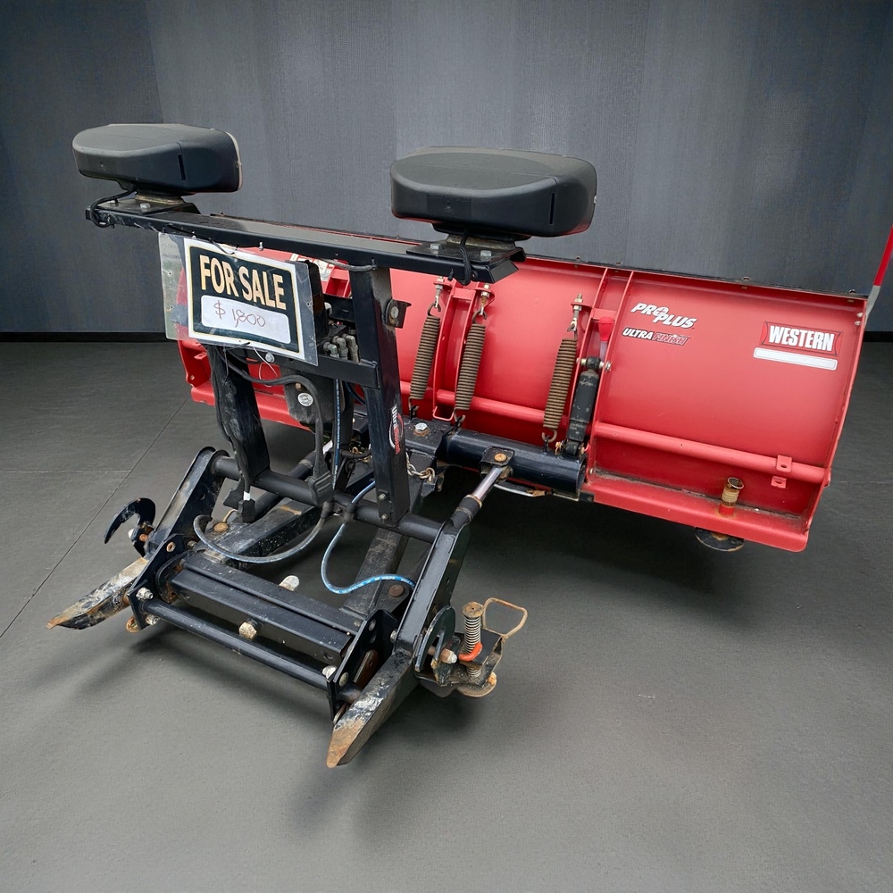 Western Snow Plow Pro Plus 8ft Ultra Finish w/ Controller Straight ...
