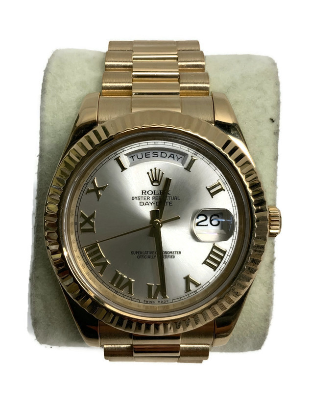 ROLEX Day-Date II President (218238) Yellow Gold 41mm Watch w/Box ...