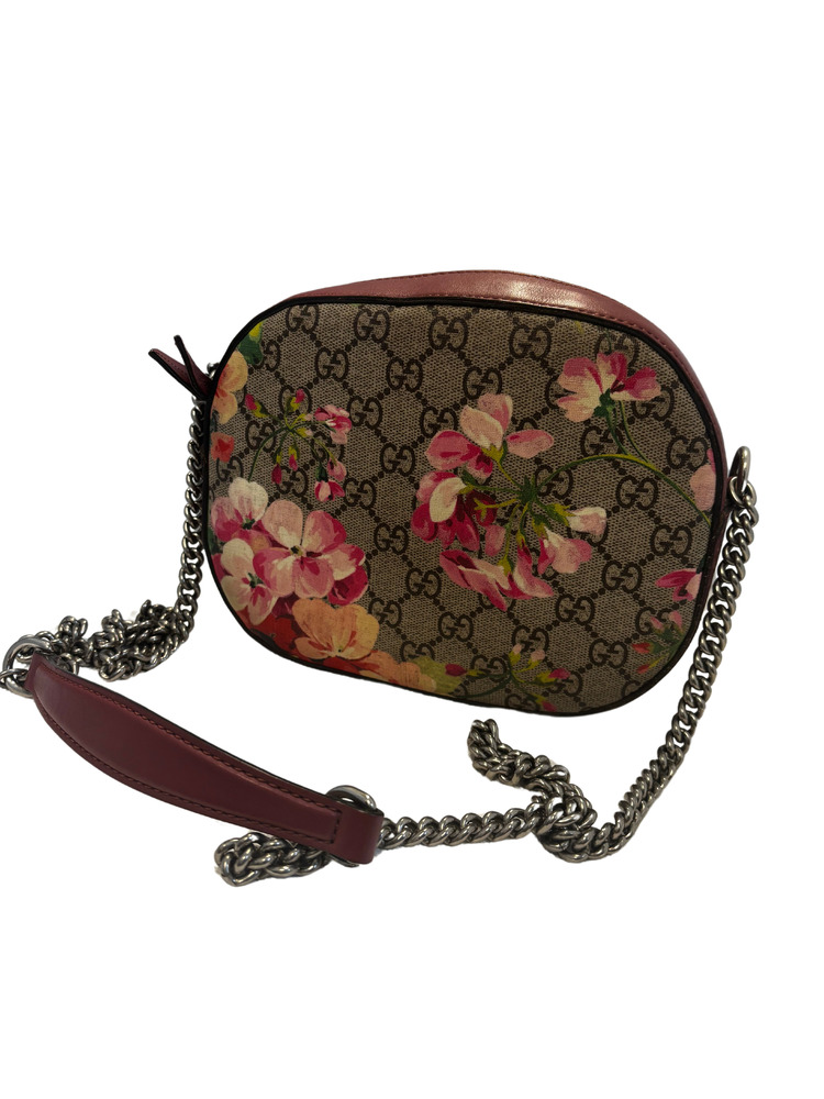 GUCCI - GG Monogram BLOOM Canvas & Leather Shoulder Bag | American ...