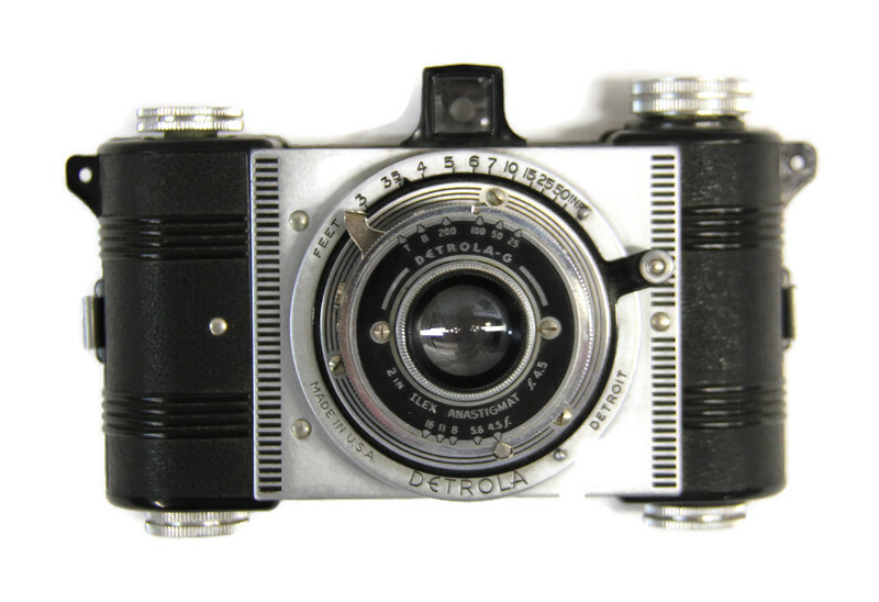 Vintage Detrola Camera With 2" Lens F4.5 Model G, Retro Film Circa 1939 ...