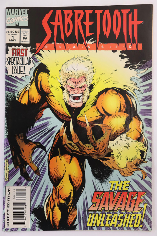 SABRETOOTH - Marvel 5 Book Lot - Death Hunt Limited Series #1- 4 + #1 ...