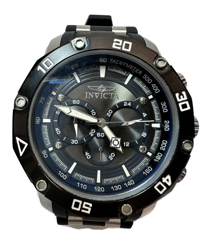 Invicta 28753 Pro Diver Chronograph Quartz Black/White Dial Men's ...