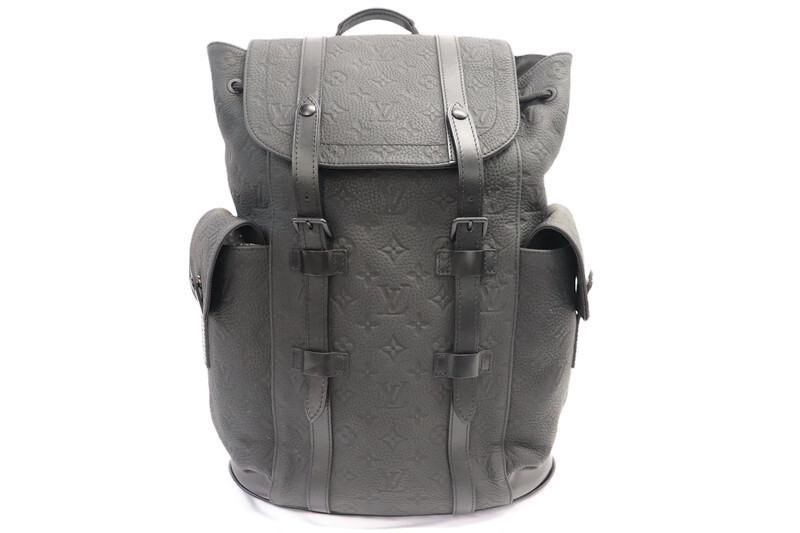 LOUIS VUITTON - Taurillon Cowhide Leather CHRISTOPHER MM Backpack ...